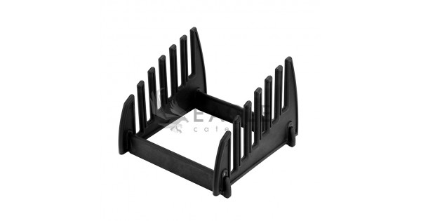 6-Slot Black Cutting Board Storage Rack